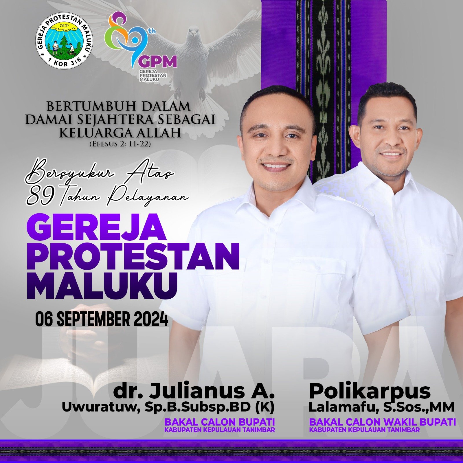 dr. Julianus A. Uwuratuw, Sp.B.Subsp.BD(K) & Polikarpus Lalamafu, S.Sos ...